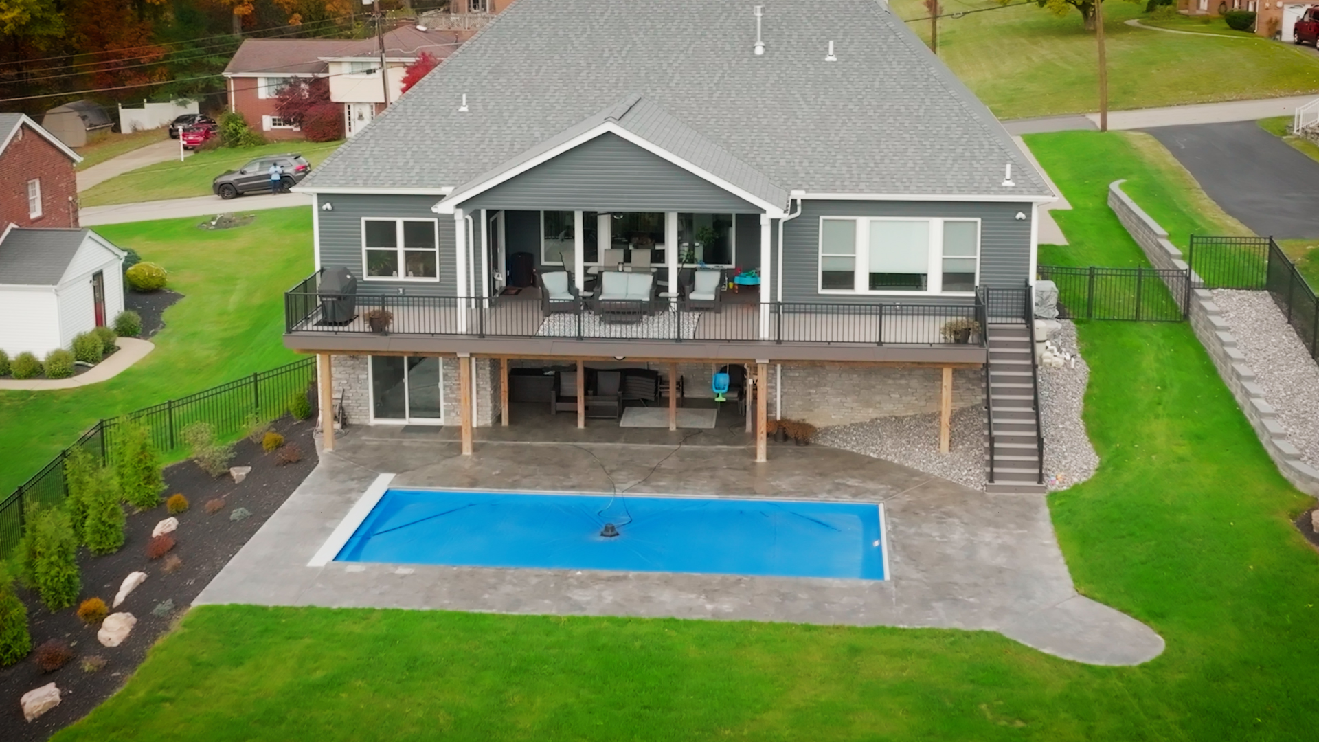 TimberTech Advanced “Legacy” 2nd-Level Deck – Lorenzi Deck Company