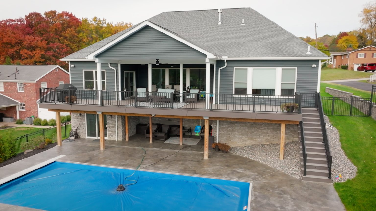 TimberTech Advanced “Legacy” 2nd-Level Deck - Lorenzi Deck Company