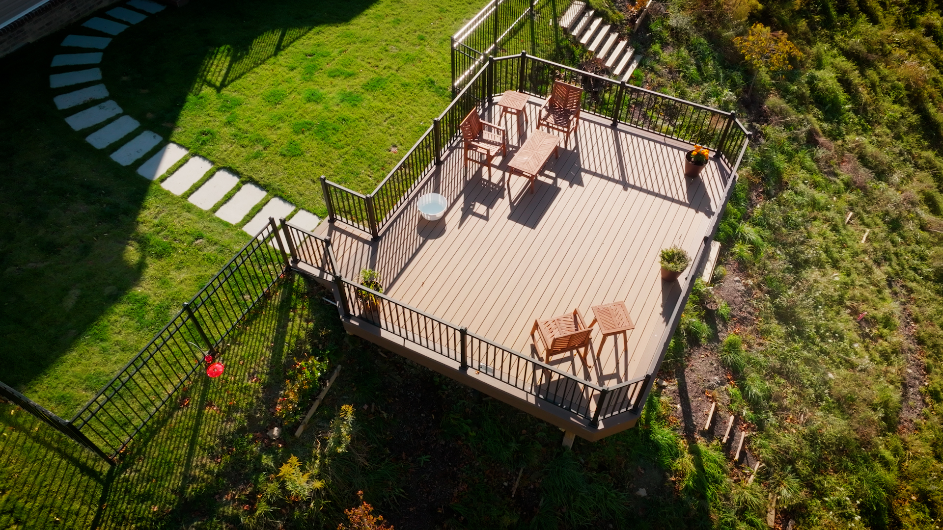 TimberTech Reserve Deck - Overlooking Cliff - Lorenzi Deck Company